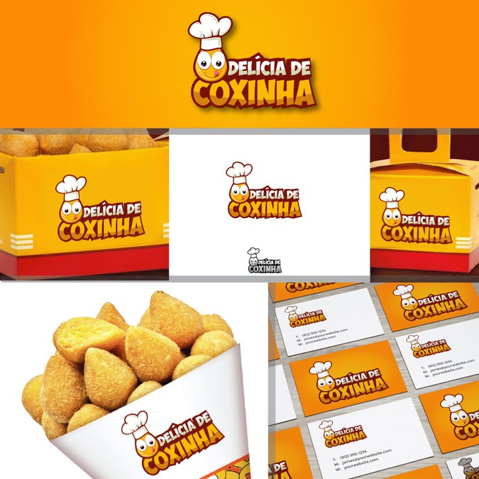 Logo Design Delicia de Coxinha | Logo design contest