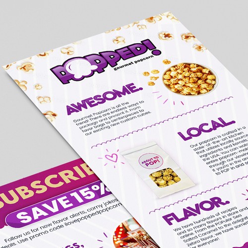 Designs | Updated Popcorn Rack Card | Postcard, flyer or print contest