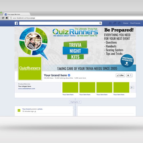 Facebook Cover for Trivia Website | Facebook cover contest