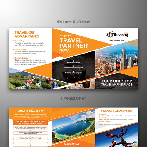 Create a Booklet for Travelog.com | Brochure contest