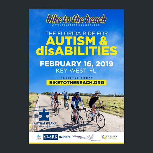Re-Design Poster for Autism and disABILITY Charity Bike Ride | Poster ...