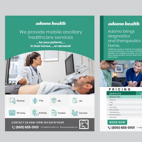 Designs | Design a beautiful one-pager for a health tech startup ...