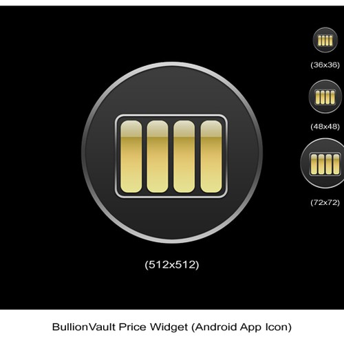 Android Launcher Icon for Gold price widget | Button or icon contest