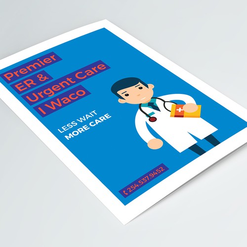 Illustrative Brochure for ER & Urgent Care | Brochure contest