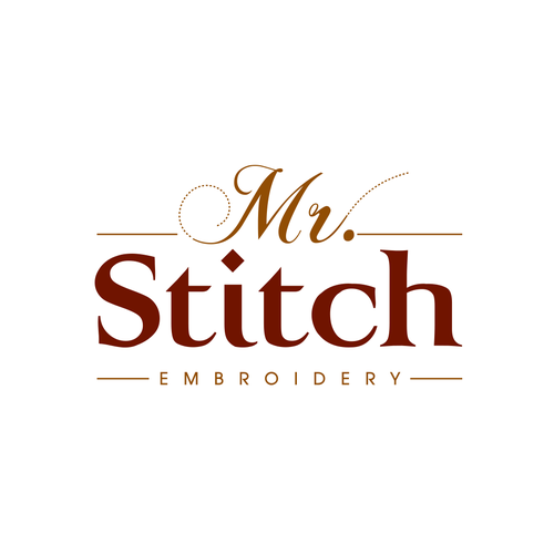 Mr. Stitch Embroidery Logo | Logo design contest