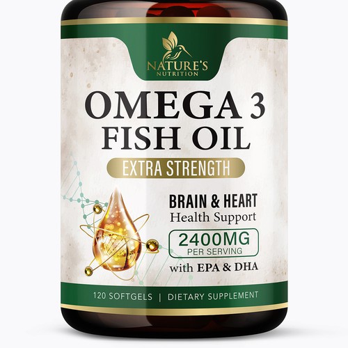 Designs | Omega 3 Fish Oil Design needed for Nature's Nutrition ...