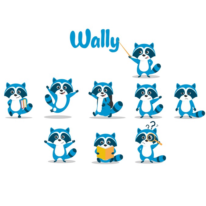 Create a lovable mascot for an education technology company ...