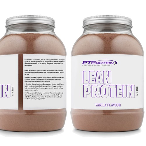 Simplistic, creative Protein Powder Product Label | Product label contest