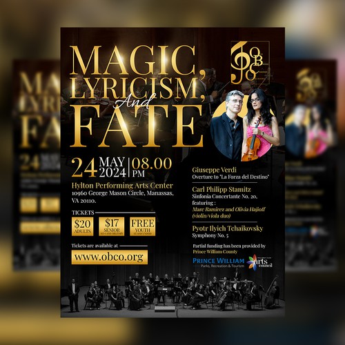 Designs | Orchestra concert flyer for community ensemble | Postcard ...