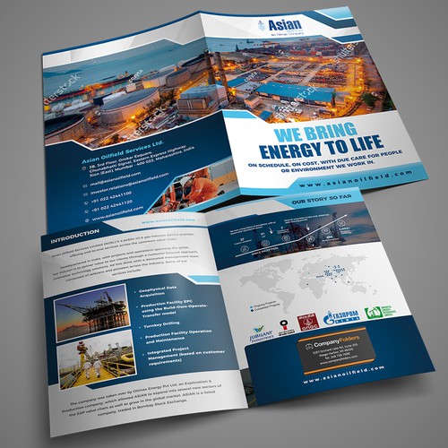 Brochure & Poster Design for Oil & Gas Service Provider Company ...