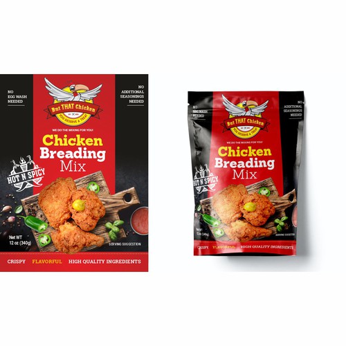 Designs | Design appetizing chicken breading mix food packaging that ...