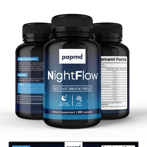 Design the ultimate label for pap md's nightflow: a cpap user's dream ...