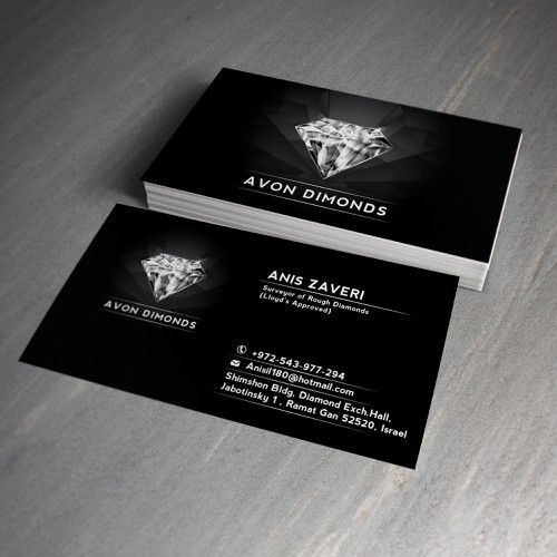 High class business card for diamond consultant | Business card contest