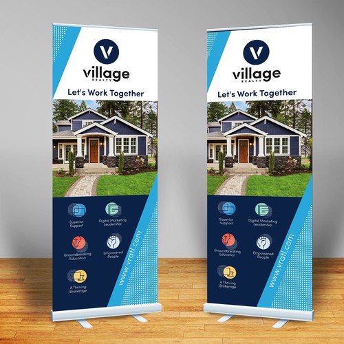Create a pop-up banner for Village Realty | Signage contest