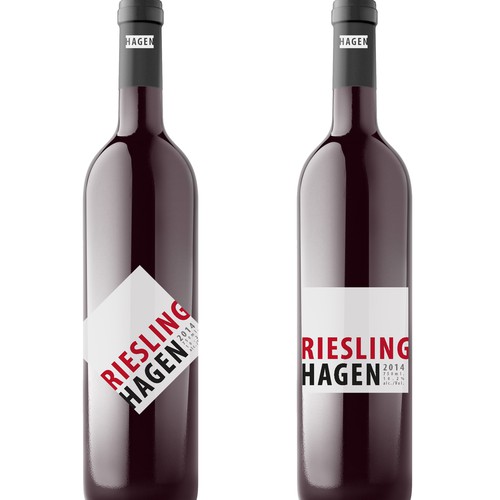 Create a tight and modern German riesling label | Product label contest