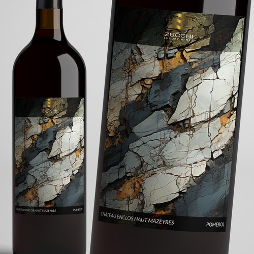 Designs | Personalized wine bottle label for a natural stone design ...