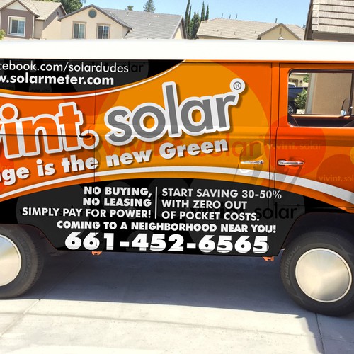 Designs | Create eye catching car wrap for 1973 VW Bus for Vivint Solar ...