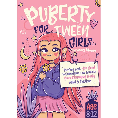 Designs | Tween Girls Puberty | Book cover contest