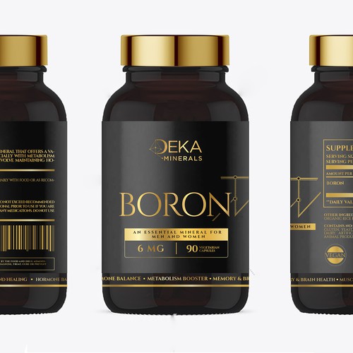 Design a Mineral Supplement "Bottle Label" | Product label contest