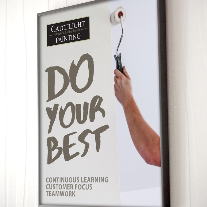 Eye catching design for a core values statement | Poster contest