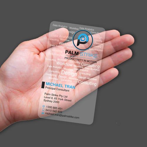 A compelling business card design for agile IT consulting firm ...