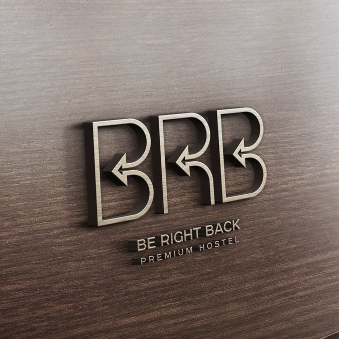 Design a creative logo for BRB "Be Right Back" Premium Hostel | Logo ...