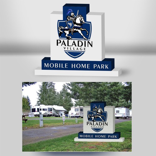 Entrance sign for Mobile Home Park based on Age of Empires II | Signage ...