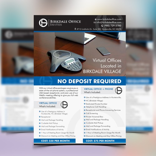 Virtual Office Flyers | Postcard, flyer or print contest