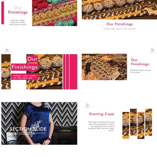 Design a new PPT presentation for our luxury clothing brand ...