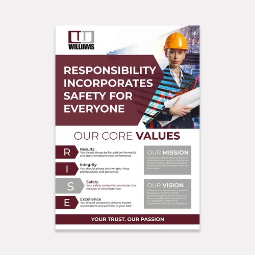 Designs | Posters to RISE up to our company Core Values! | Poster contest