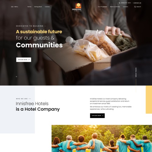 Designs | Design tech forward hotel management website for eco ...