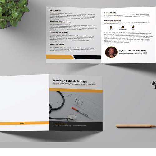 Designs | Patent Pending Marketing Service Booklet | Brochure contest