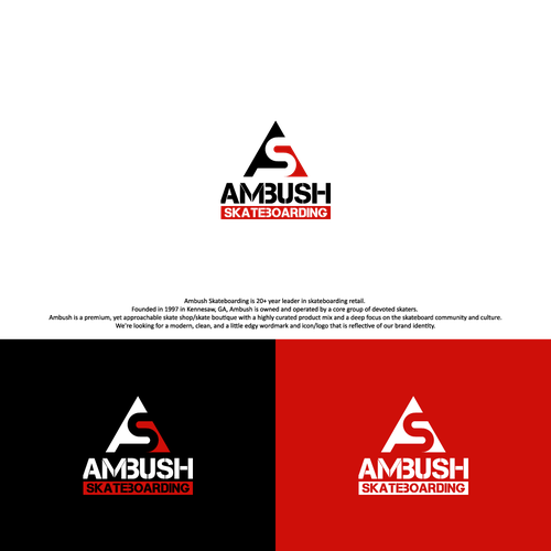 Ambush Skateboarding Logo (Store Sign/Website Logos) | Logo design contest