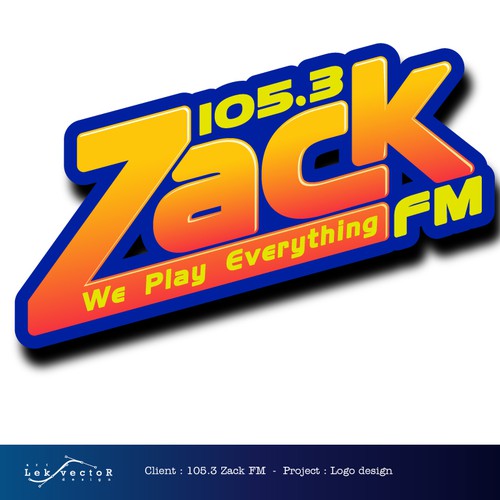 105.3 Zack FM Logo | Logo design contest