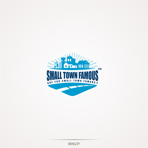 Create a cool logo for a new intriguing podcast Small Town Famous ...