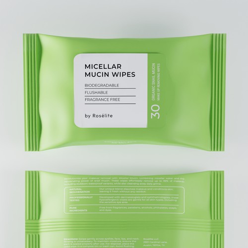Designs | Make-up remover Wipes packaging | Product packaging contest