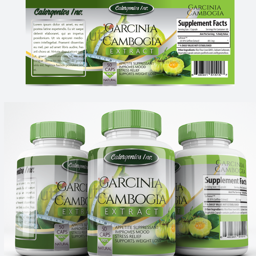 Create an attractive package for a new exciting supplement label ...