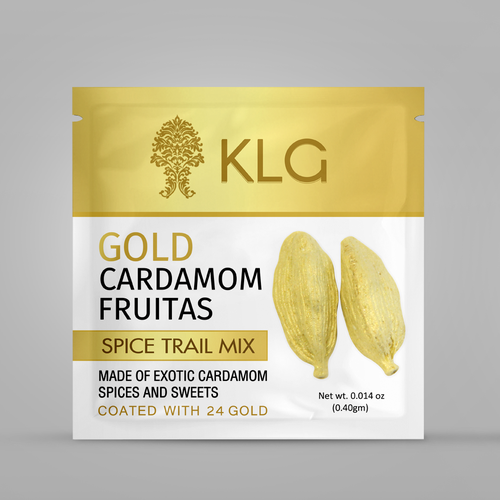 Gold Cardamom Fruitas | Product packaging contest