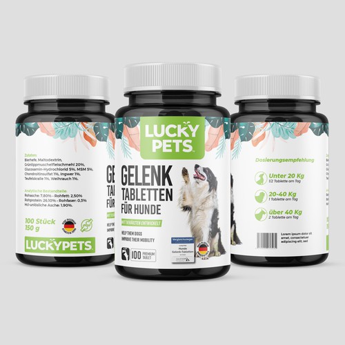 Designs | Modern label design for high quality joint tablets for dogs ...