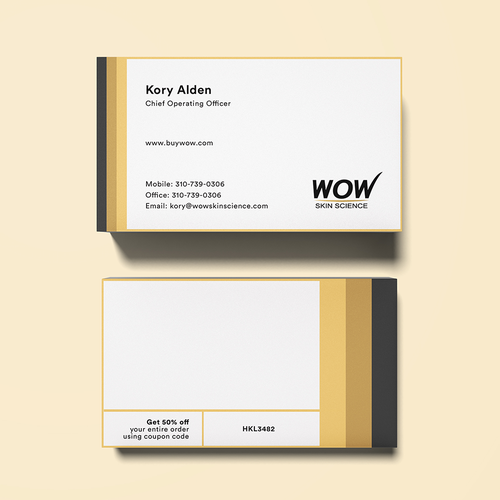 WOW Skin Science Business Cards | Logo & business card contest