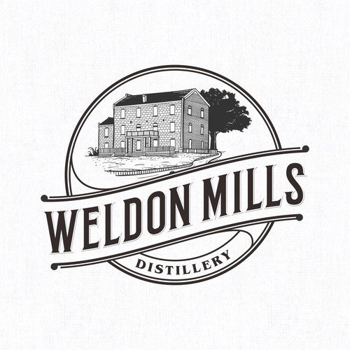 Logo for Distillery with Historic House | Logo & brand identity pack ...