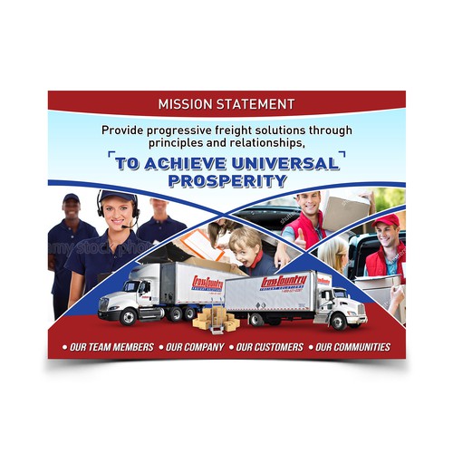 Capture CrossCountry's vision and culture in a mission statement poster ...