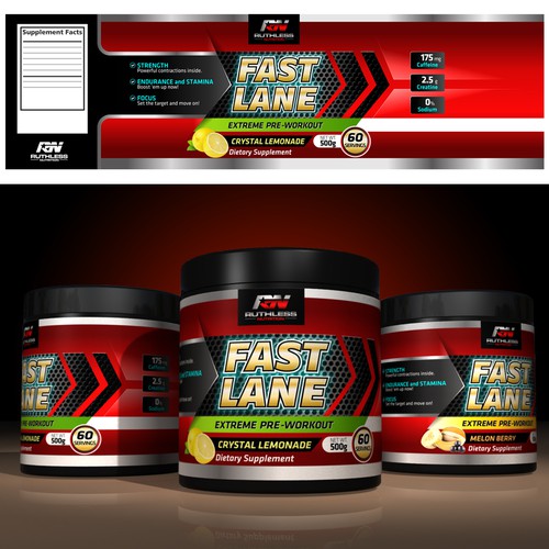 Design our PreWorkout Label! | Product label contest