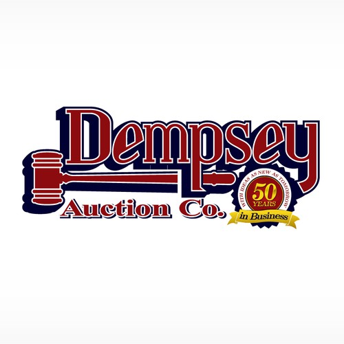 Dempsey Auction Co - 50 years in business | Logo design contest