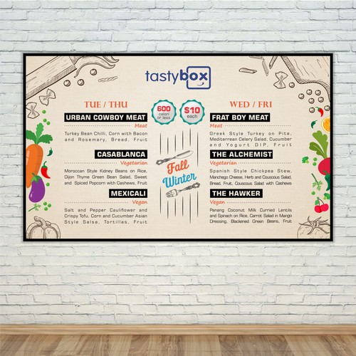 Tastybox-healthy fast food menu | Menu contest