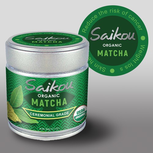 Create matcha green tea labels for new brand | Product label contest