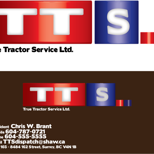 TTS (True Tractor Service Ltd.) needs a new logo and business card ...