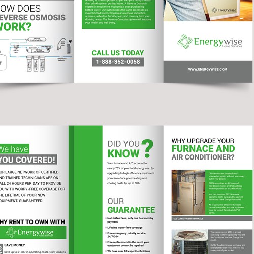 HVAC company needs a modern & sleek design for our brochure. | Brochure ...