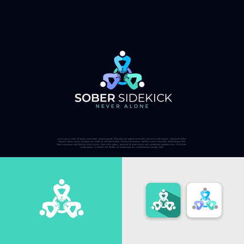 Designs | Design powerful Icon for the Sober Sidekick app | Logo design ...