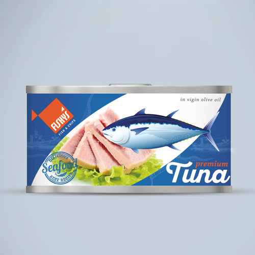 Fishy's - Design of Tuna Can | Product label contest